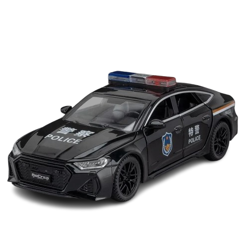 Autko Audi RS7 skala 1:32 szybki radiowóz Policja zabawka Sklep Puchatka