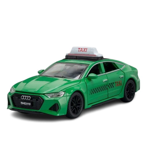 Autko Audi RS7 skala 1:32 szybkie Taxi zielone Sklep Puchatka
