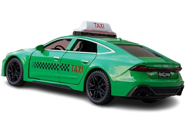 Autko Audi RS7 skala 1:32 szybkie Taxi zielone Sklep Puchatka